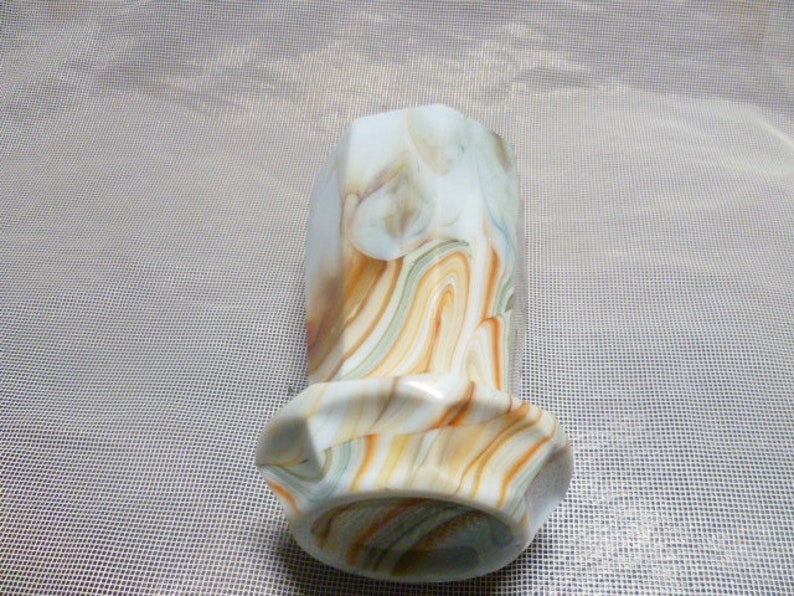 Art Glass Mug Marbled Opal Glass With Melts From the Art Nouveau or the ...