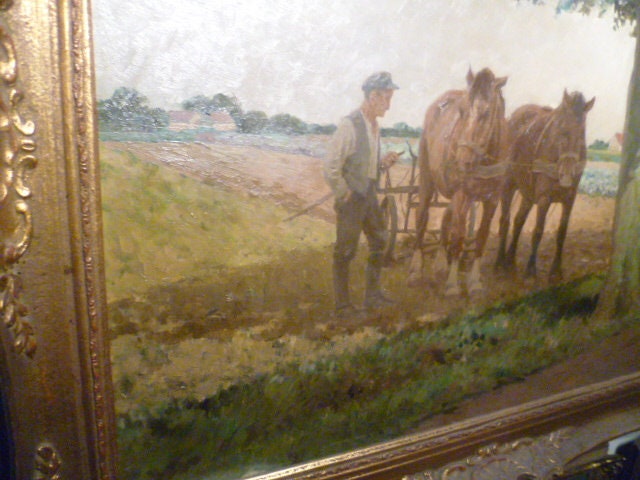 Carl Mummert 1879-1974 Ploughing Farmer in Near a - Etsy UK