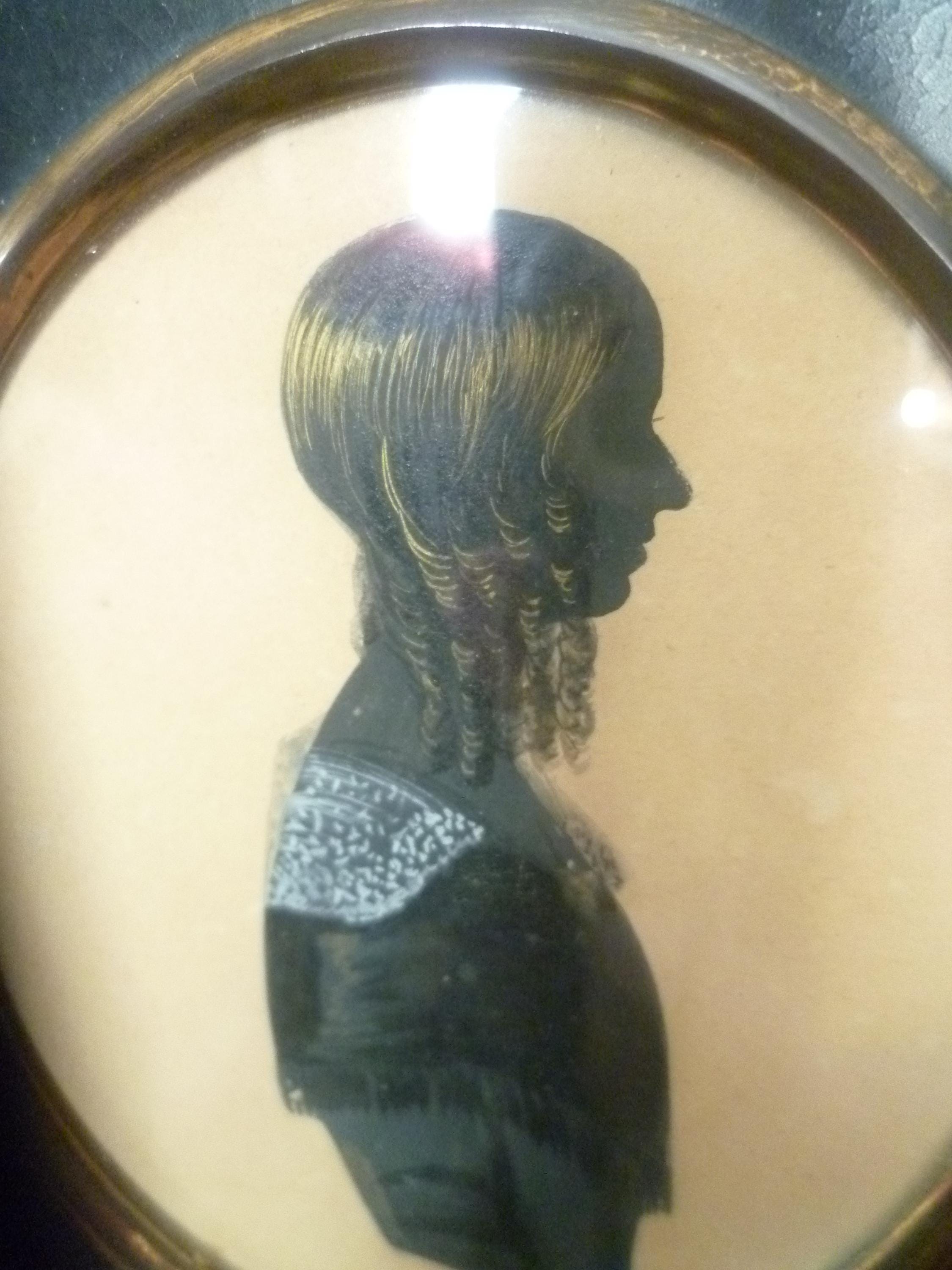 "regency Lady" English Silhouette Circa 1810-1830. Attributed to Field ...