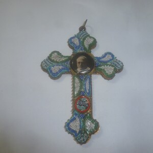Pope Pius XI 1922-1939 Antique Micro Mosaic Cross Pendent, ROMA ...