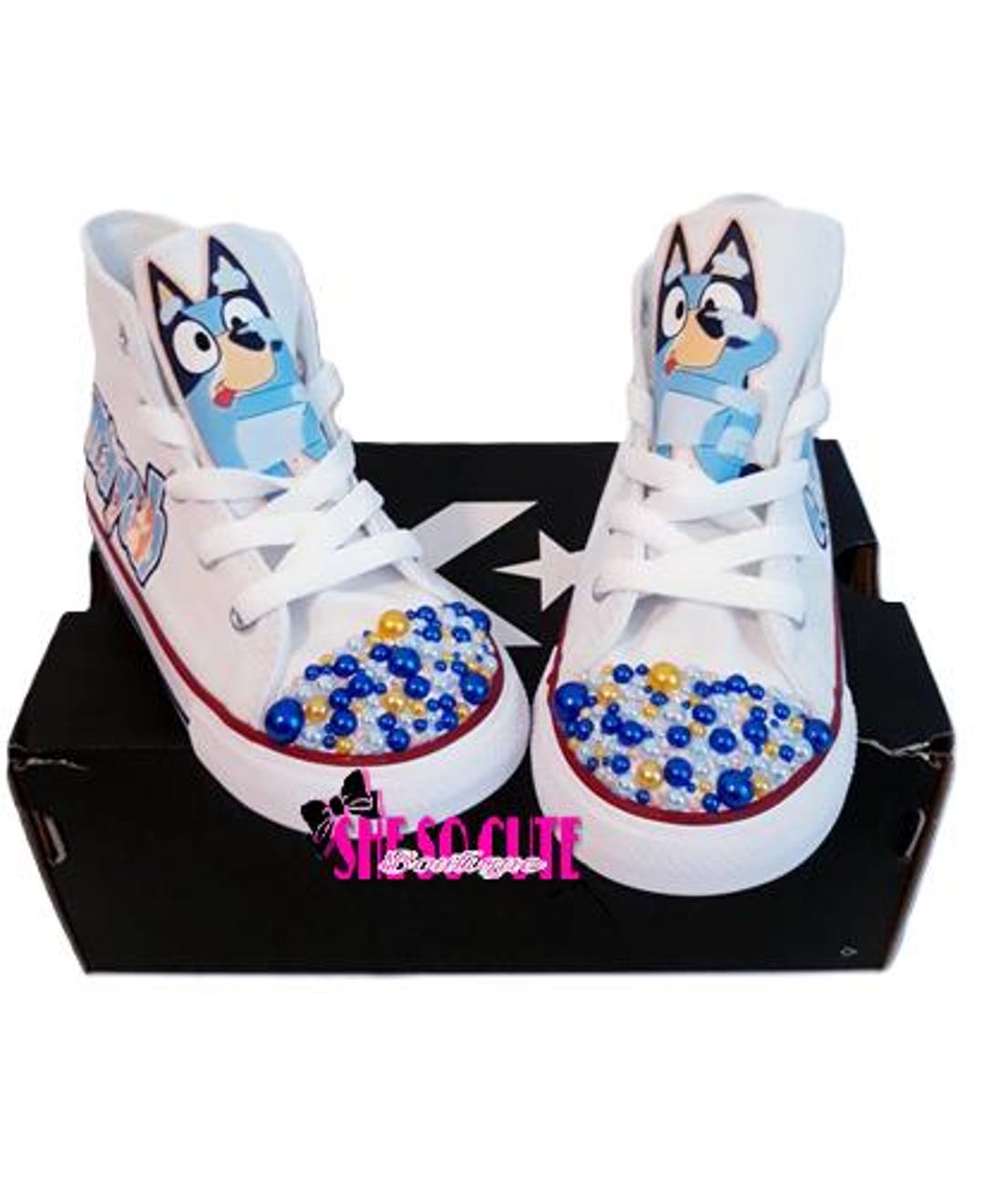 Custom Bluey Converse, Bluey Converse, Custom Kids Converse ...