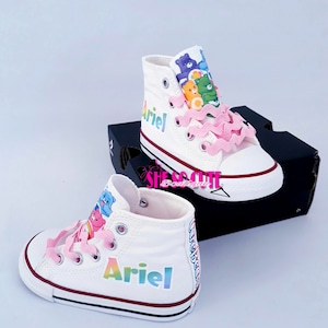 Custom Bear Converse, Kids Custom Shoes, Bear Theme Birthday ...