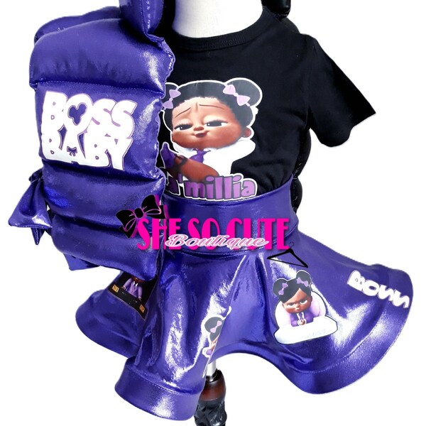 Boss Baby Girl Purple - Etsy