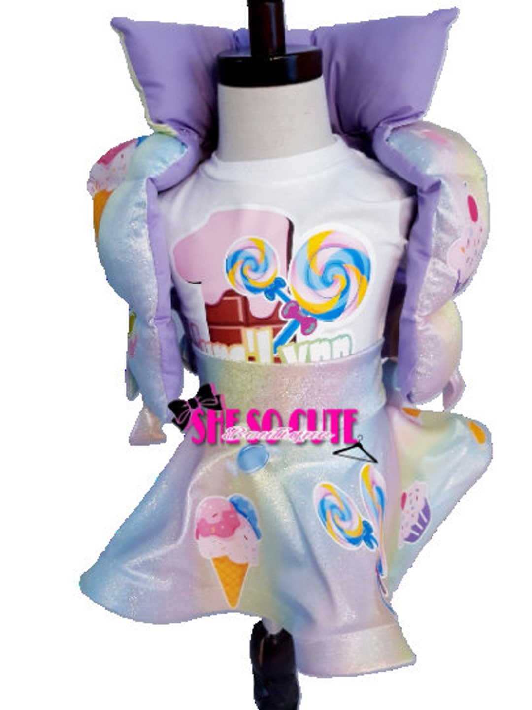 Sweets/candy Puffer Set, ANY THEME, Tie Side Vest, Birthday Outfit ...