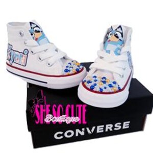 Custom Bluey Converse, Bluey Converse, Custom Kids Converse ...