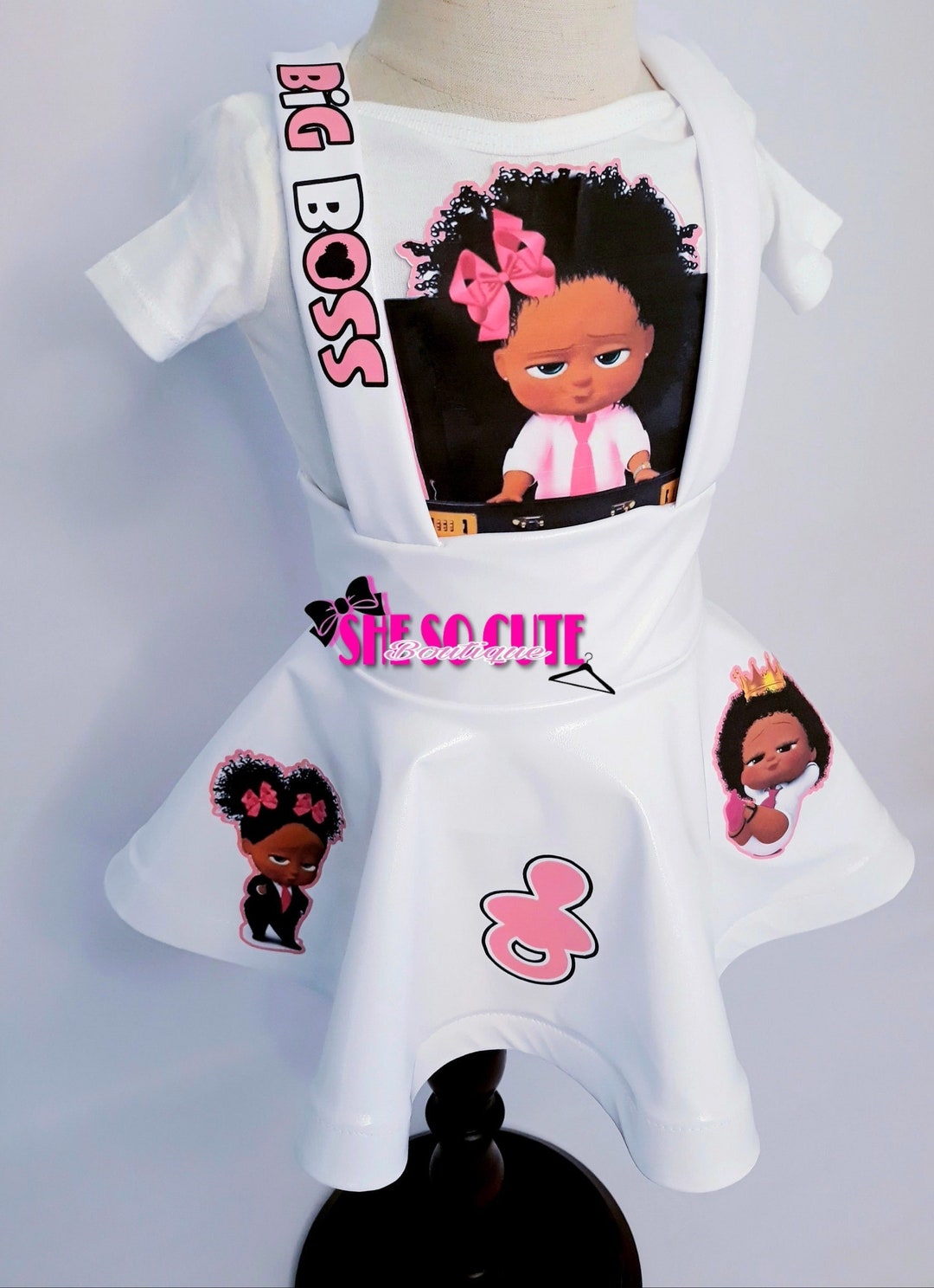 Boss Skirt Set ANY THEME Baby Boss Outfit Toddler Girl - Etsy