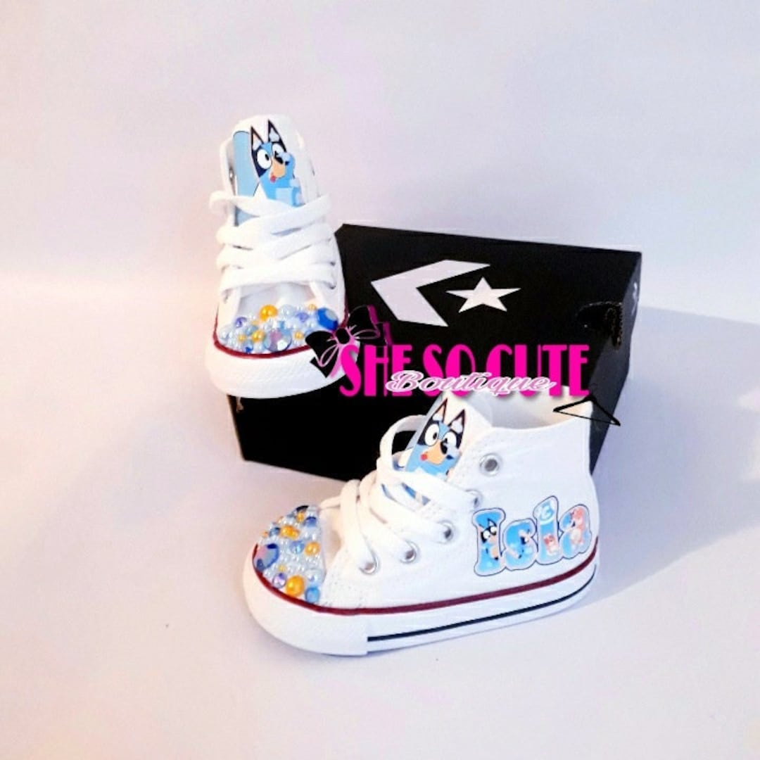 Custom Bluey Converse, Bluey Converse, Custom Kids Converse ...