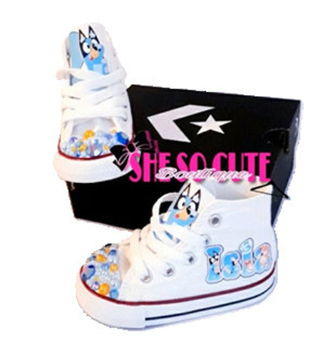 Custom Bluey Converse, Bluey Converse, Custom Kids Converse ...