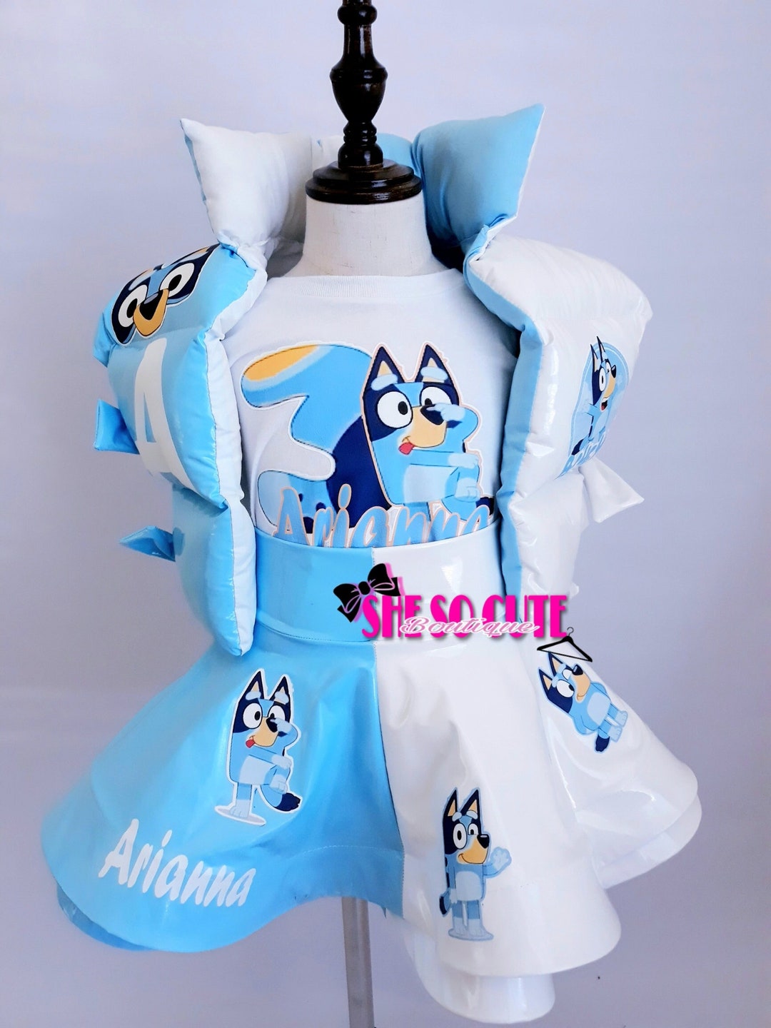 Bluey Puffer Set, ANY THEME, Any Color, Bluey Party Theme, Custom ...