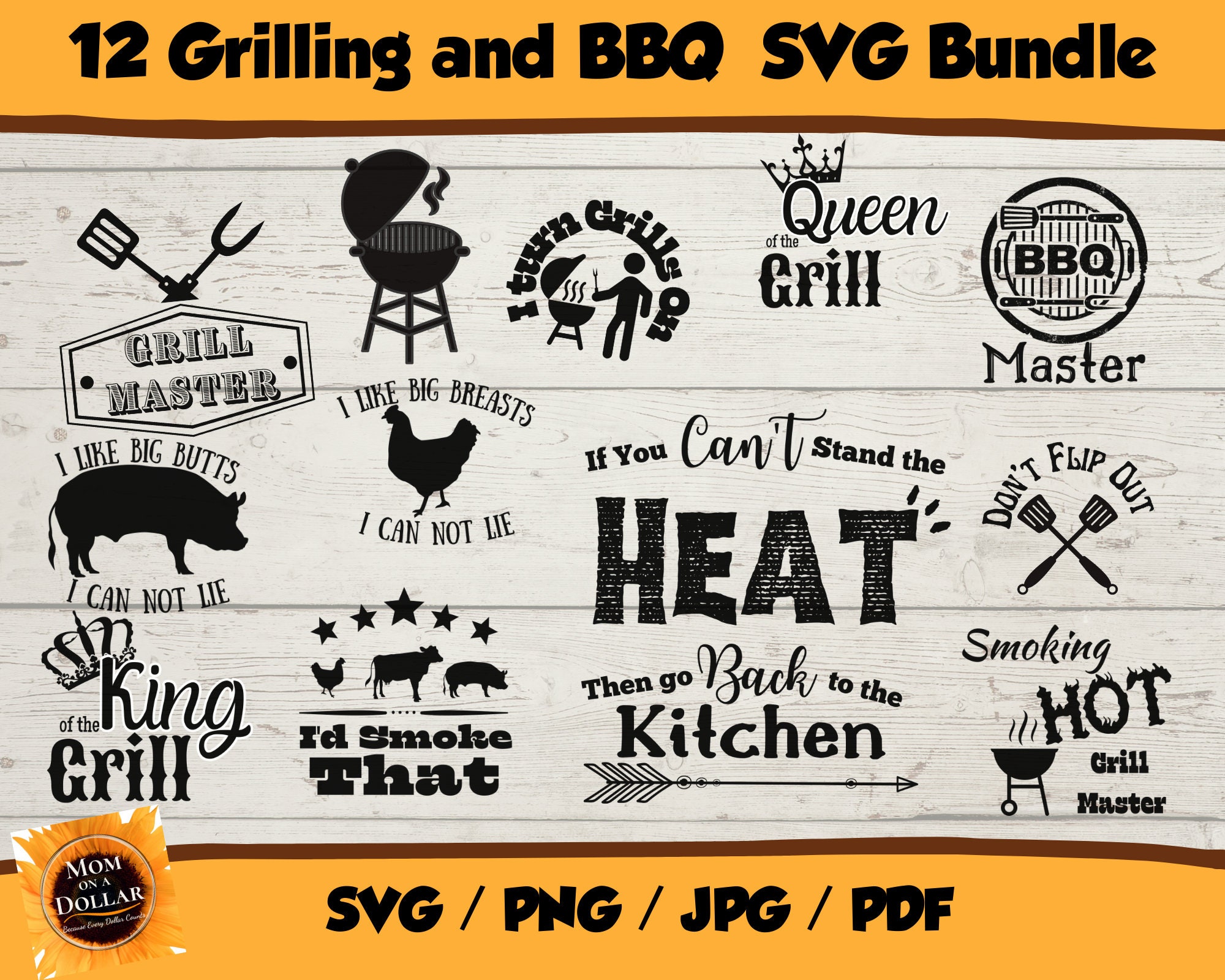 12 BBQ and Grilling SVG Bundle - Etsy UK