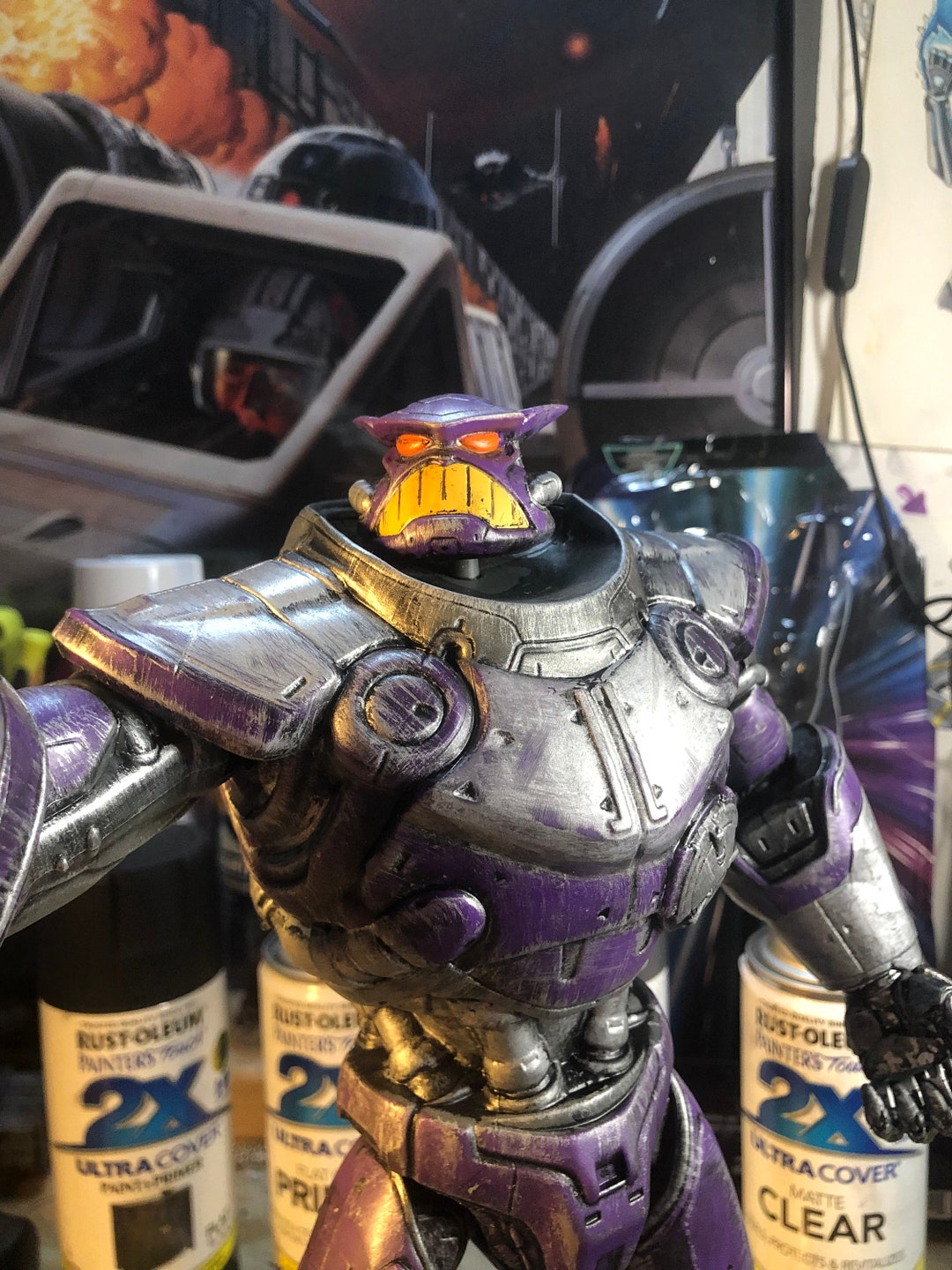 ZURG Action Figure Custom BATTLE DAMAGED Repaint - Etsy