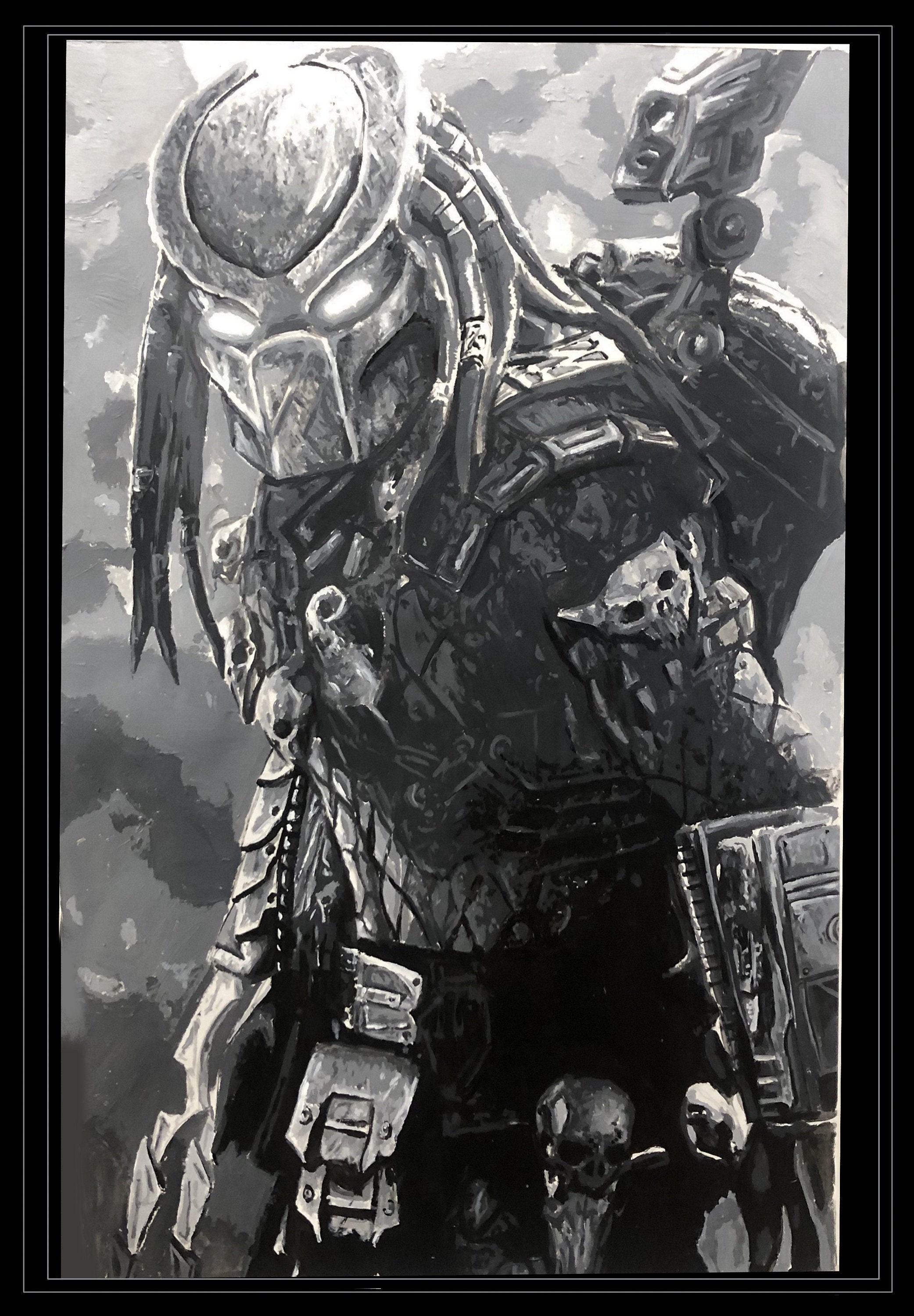 The Predator- Acrylic Painting Print - Etsy Italia