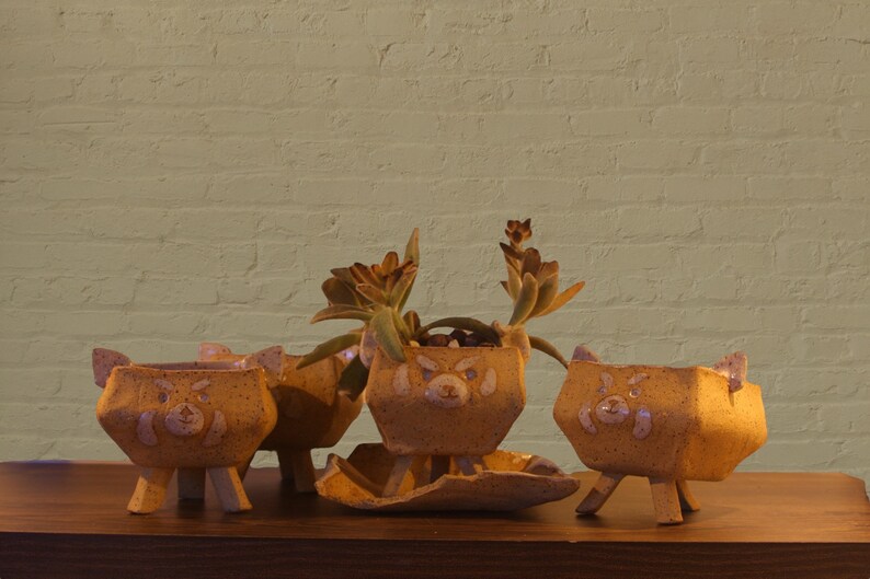 Ceramic Animal Planters - Etsy