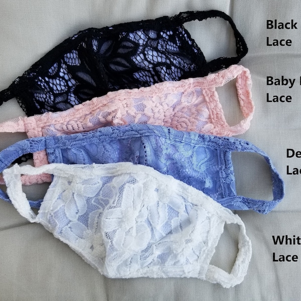 Lace Face Mask - Etsy