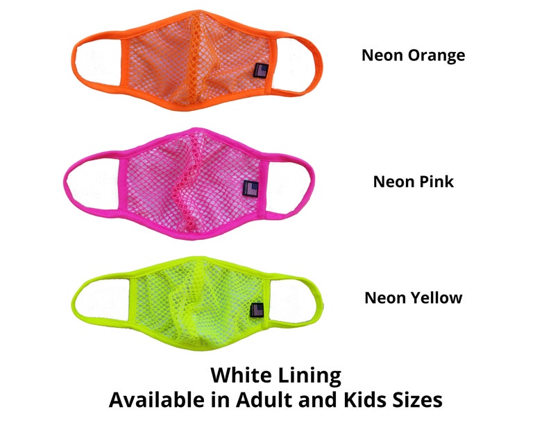 MESH MASKS Cotton-lined or Unlined Face Mask Double Layer | Etsy