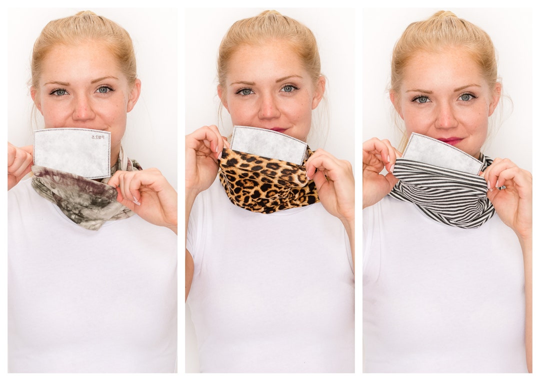 NECK GAITER With FILTER Pocket & 2 Filters Included, Multi-function ...