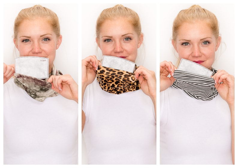 NECK GAITER With FILTER Pocket & 2 Filters Included - Etsy
