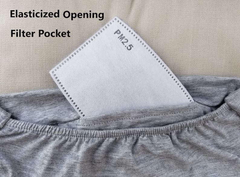 NECK GAITER With FILTER Pocket & 2 Filters Included - Etsy