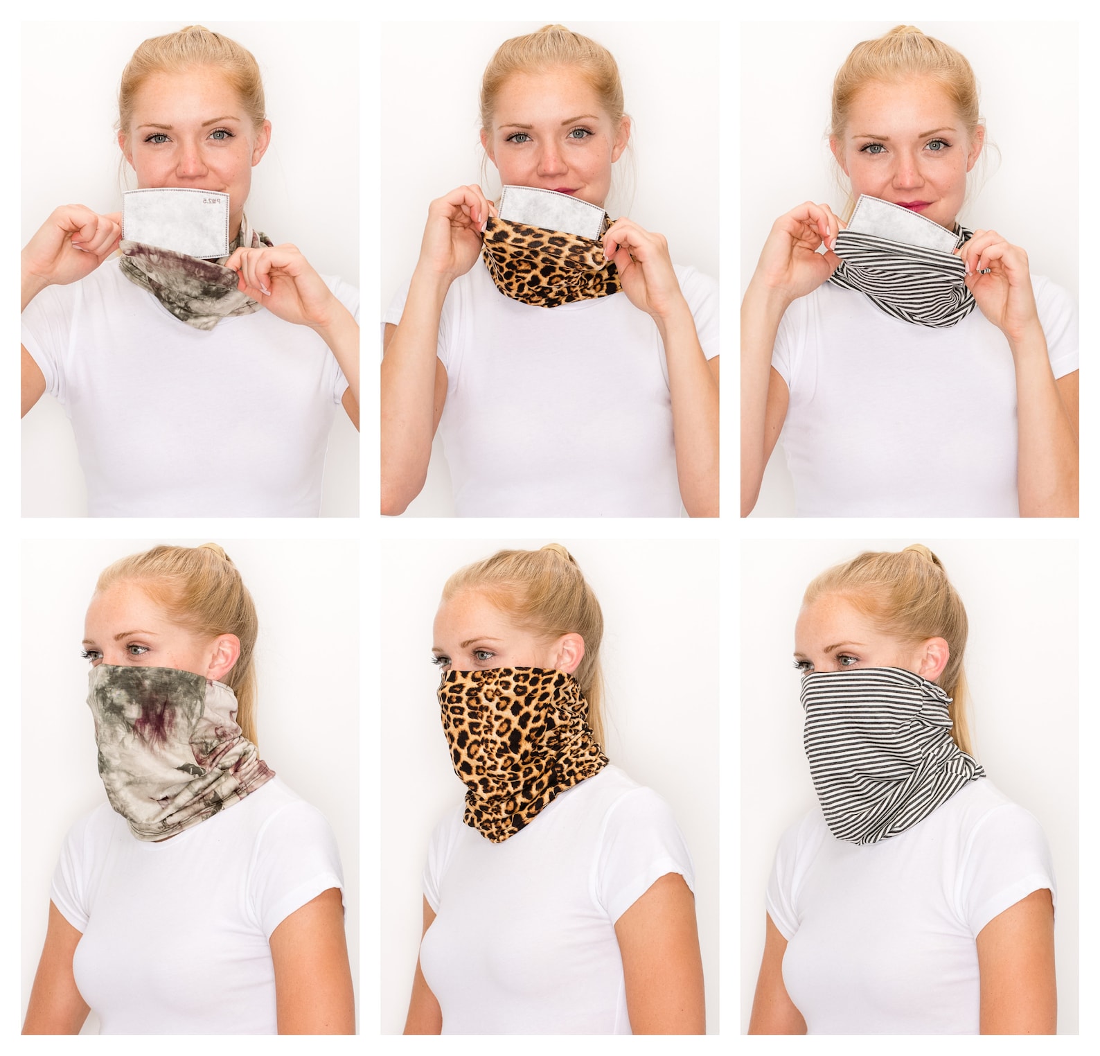 NECK GAITER With FILTER Pocket & 2 Filters Included, Multi-function ...