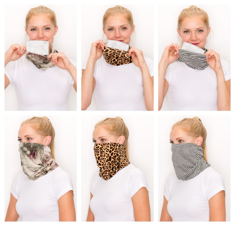 NECK GAITER With FILTER Pocket & 2 Filters Included - Etsy