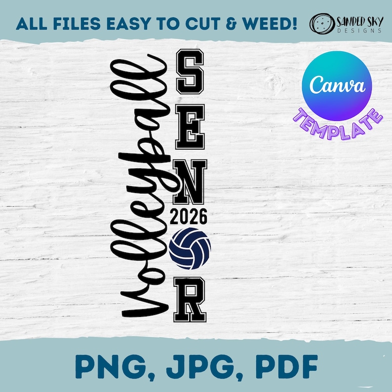 Custom Volleyball Canva Template, PNG, JPG, PDF, Custom Jersey, Gift ...