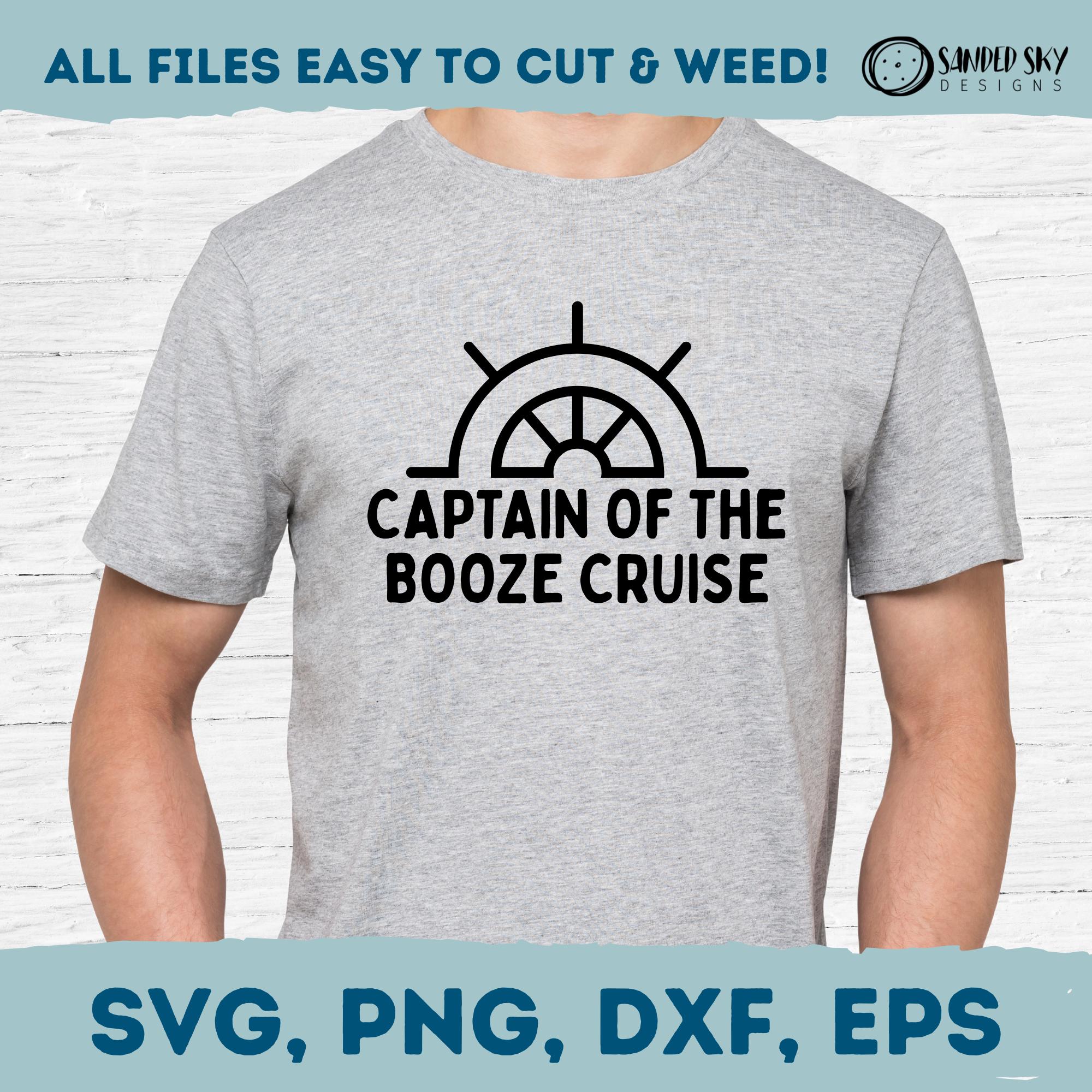 Funny Boating SVG: Captain Booze Cruise Design (digital Download) - Etsy