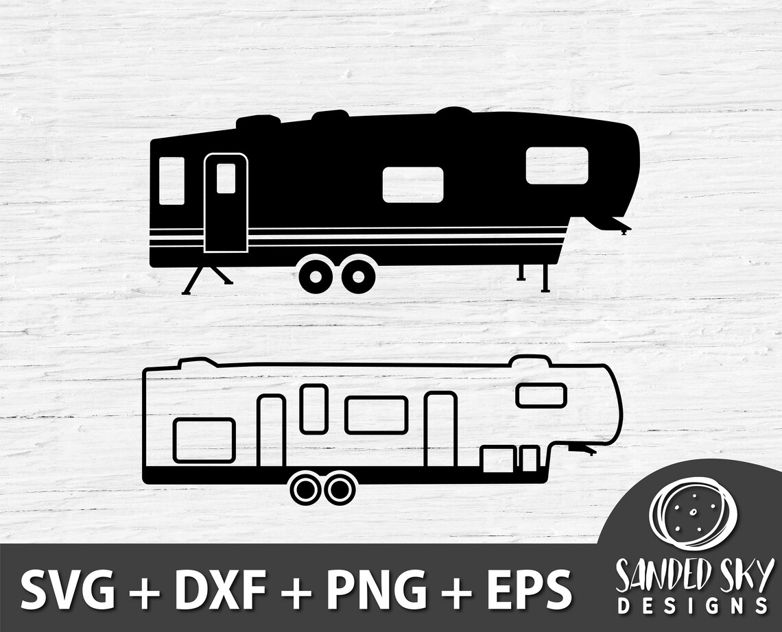 5th Wheel Camper Svg Camping Decal Camper Clipart 5th Wheel Etsy México