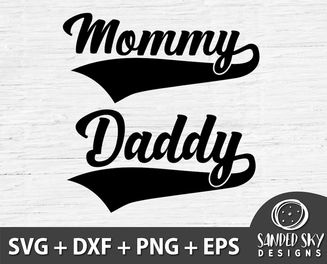 Mommy SVG Daddy SVG Matching Family Names Mothers Day Gift | Etsy