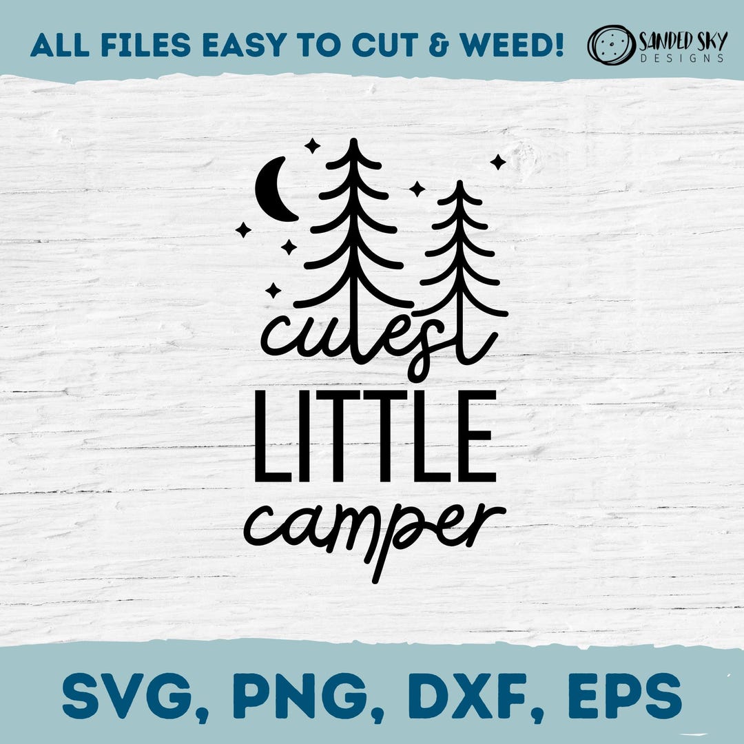 Cutest Little Camper SVG: Camping Onesie Design (digital Download) - Etsy
