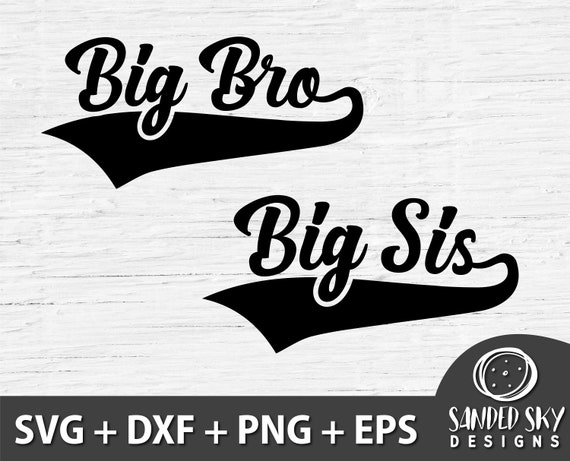 Big Sister SVG Big Brother SVG Sibling Bundle SVG Kids | Etsy