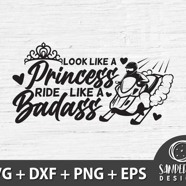 Snowmobile Girl Svg - Etsy