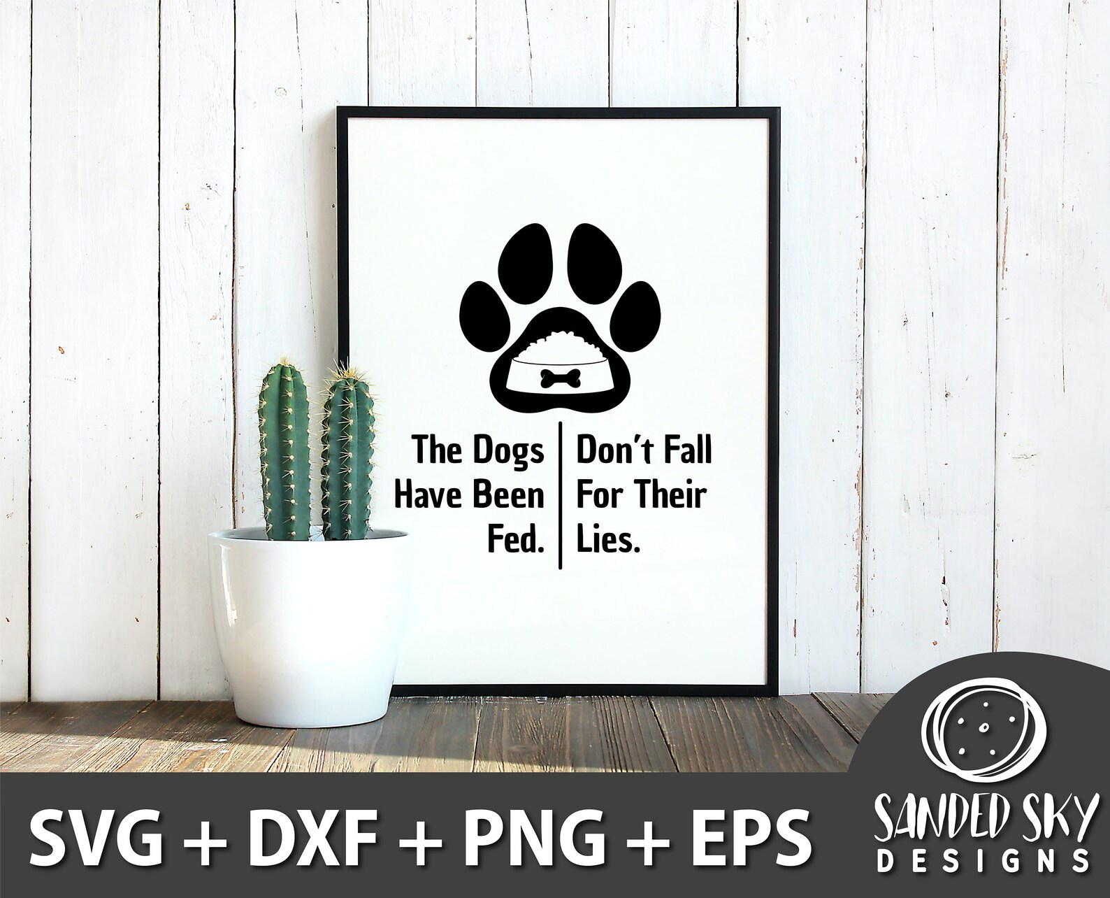 Dog Sign SVG the Dogs Have Been Fed SVG Dog Gift Vet Office - Etsy