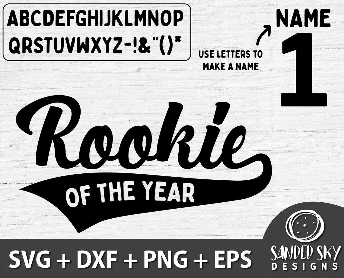 Rookie of the Year SVG Baby's First Birthday Shirt | Etsy