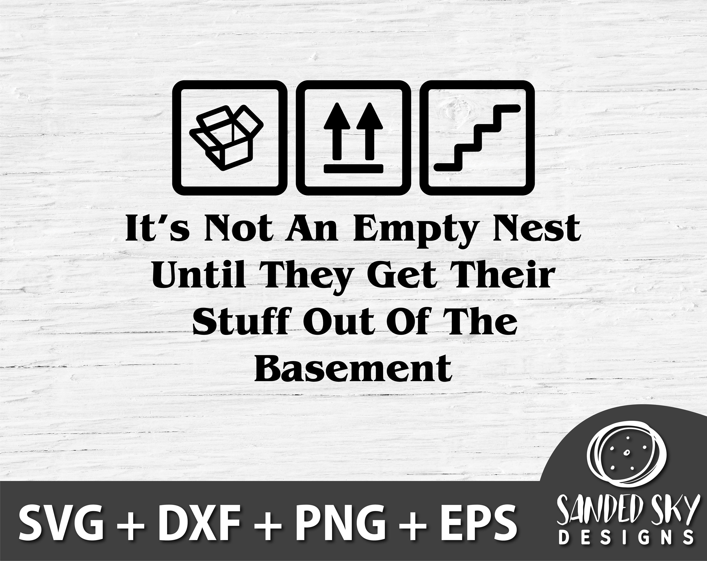 Empty Nest Clip Art Black And White