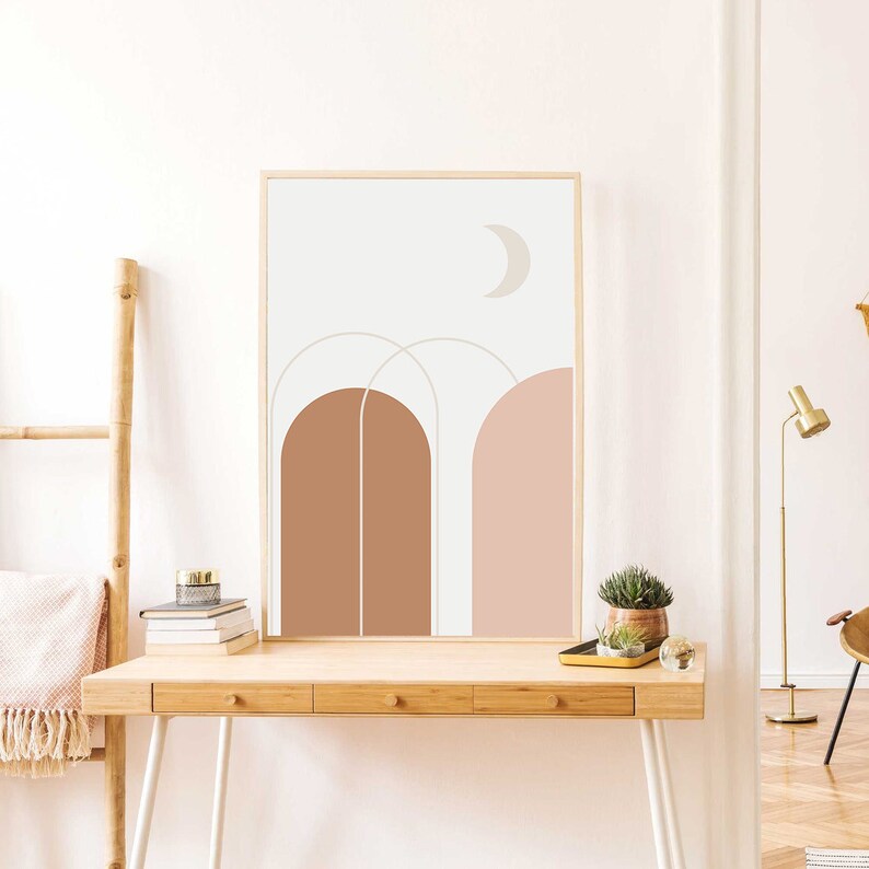 Boho Landscape Print Abstract Landscape Art Minimalist - Etsy