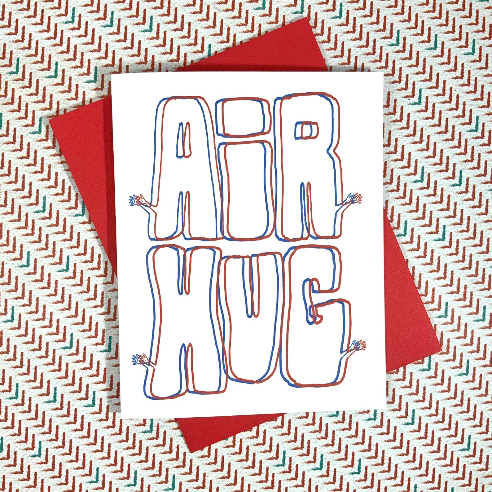 Air Hugs Greeting Card Miss You Card Social Distance Card - Etsy