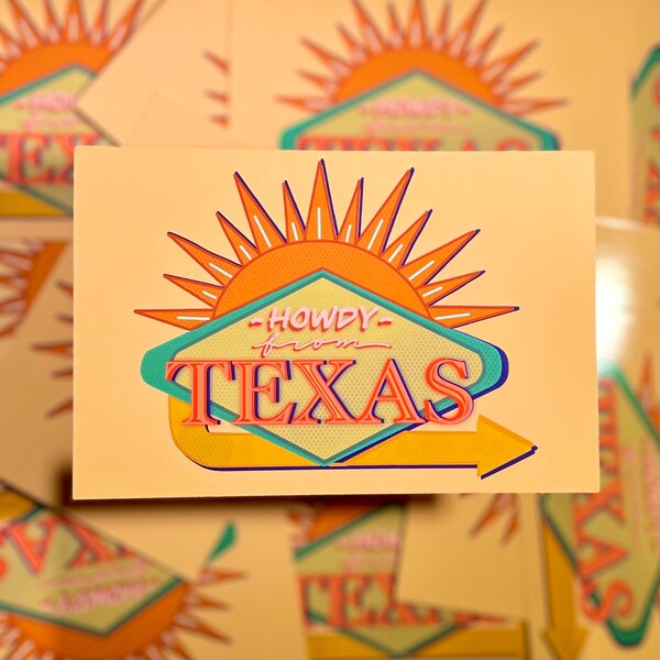 Texas Postcards - Etsy
