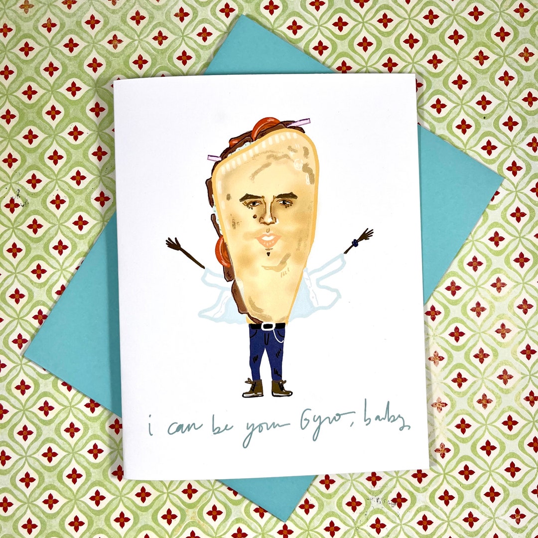 Gyro Baby, Enrique Card, Funny Card, Foodie Card, Gyro Card, Iglesias ...