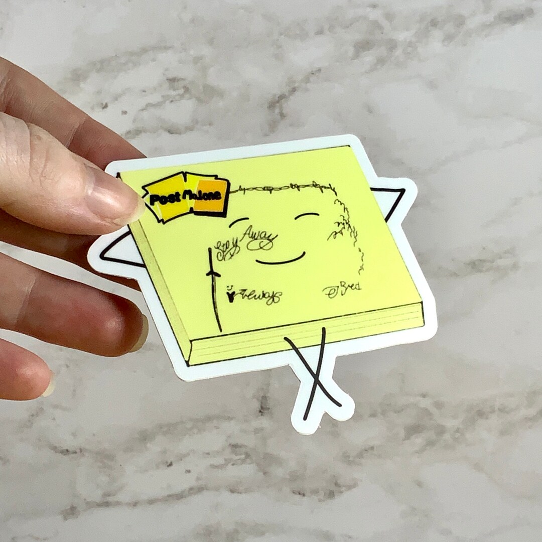 Post Malone, Post It Malone, Post It, Vinyl Sticker, Sticker, Funny ...