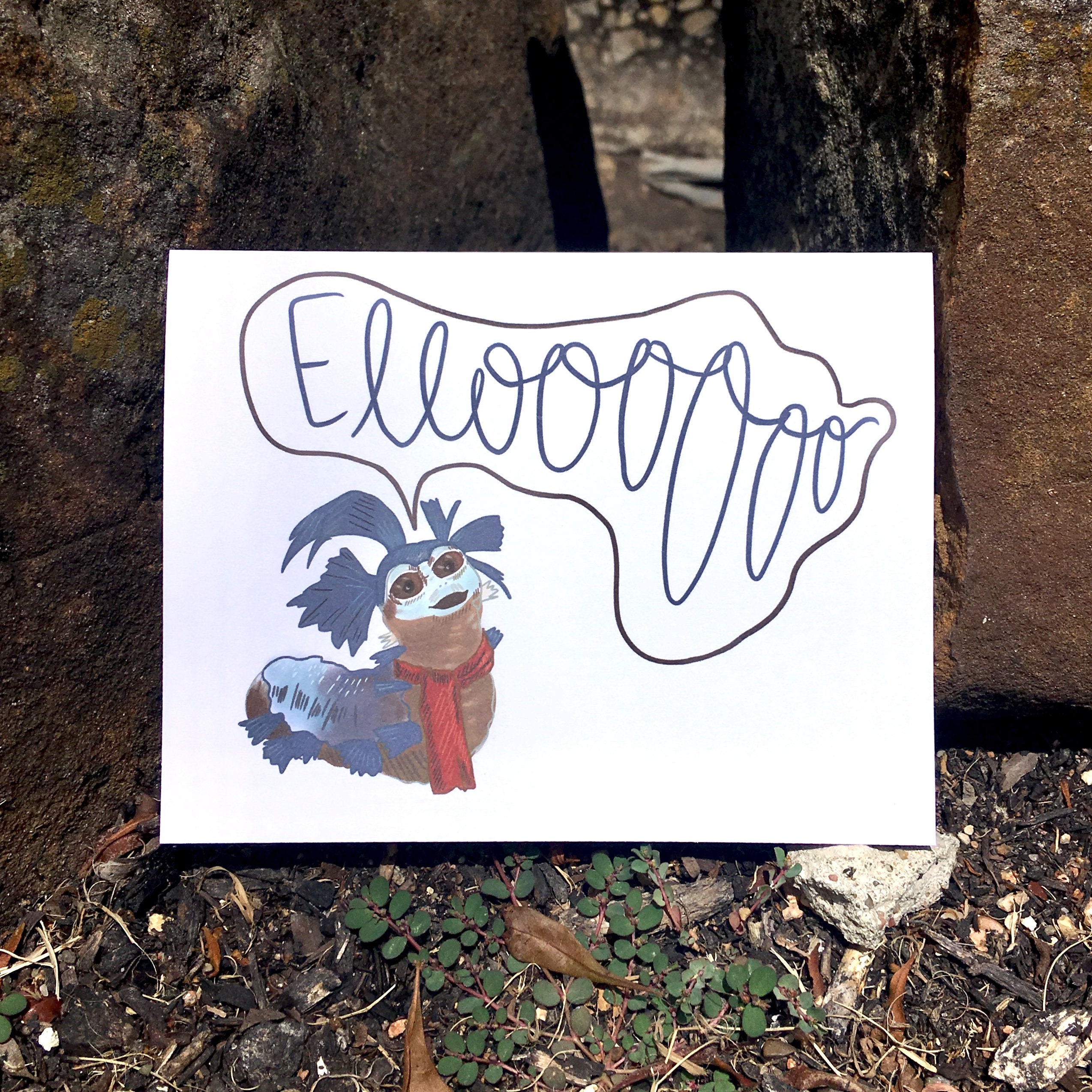 Ello Labyrinth Worm Greeting Card Pop Culture Card Funny | Etsy