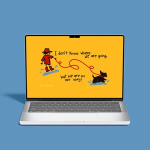 Scotty Dog Fall Desktop Wallpaper: Scottish Terrier Art (digital ...