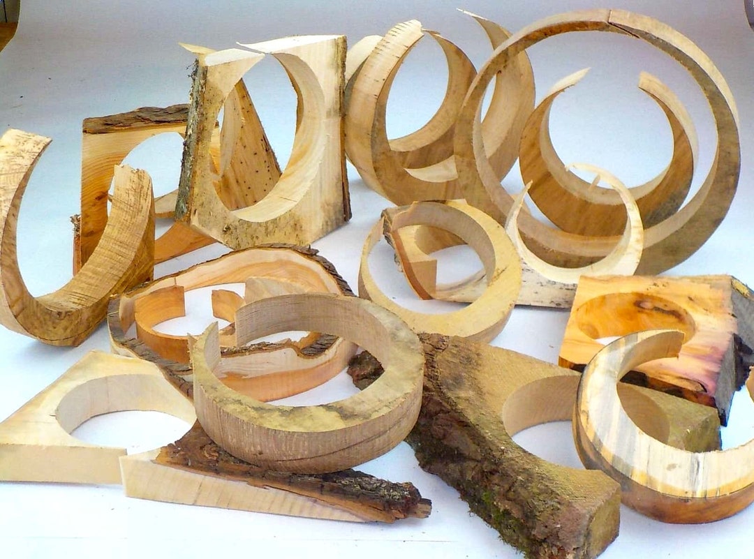 Box of Circular Hardwood Offcuts. Jewellery Display, Art & Craft ...