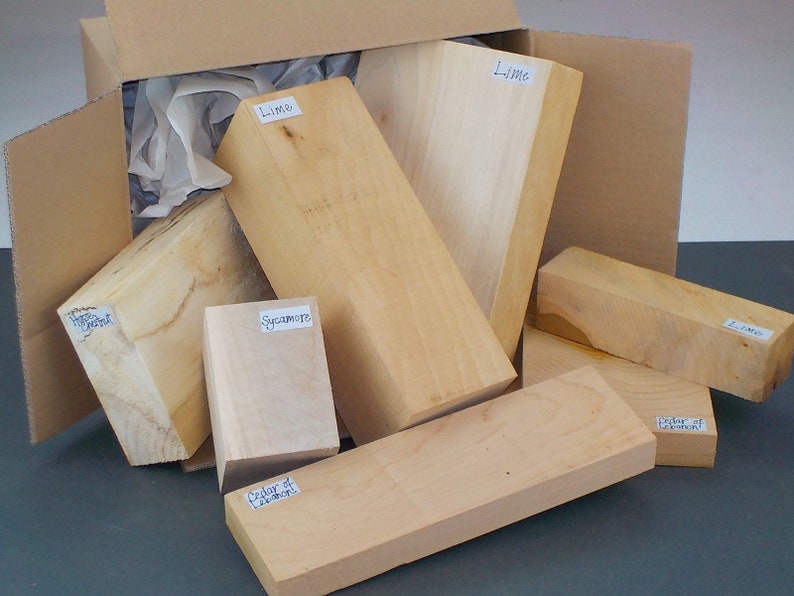 Wood Carver's Selection Box. Lime and Other Species. - Etsy