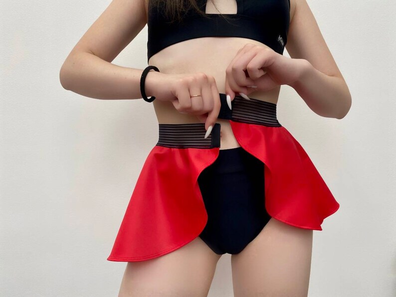Festival Micro Rave Skirt Belt Pole Dance Removable Skirt Etsy