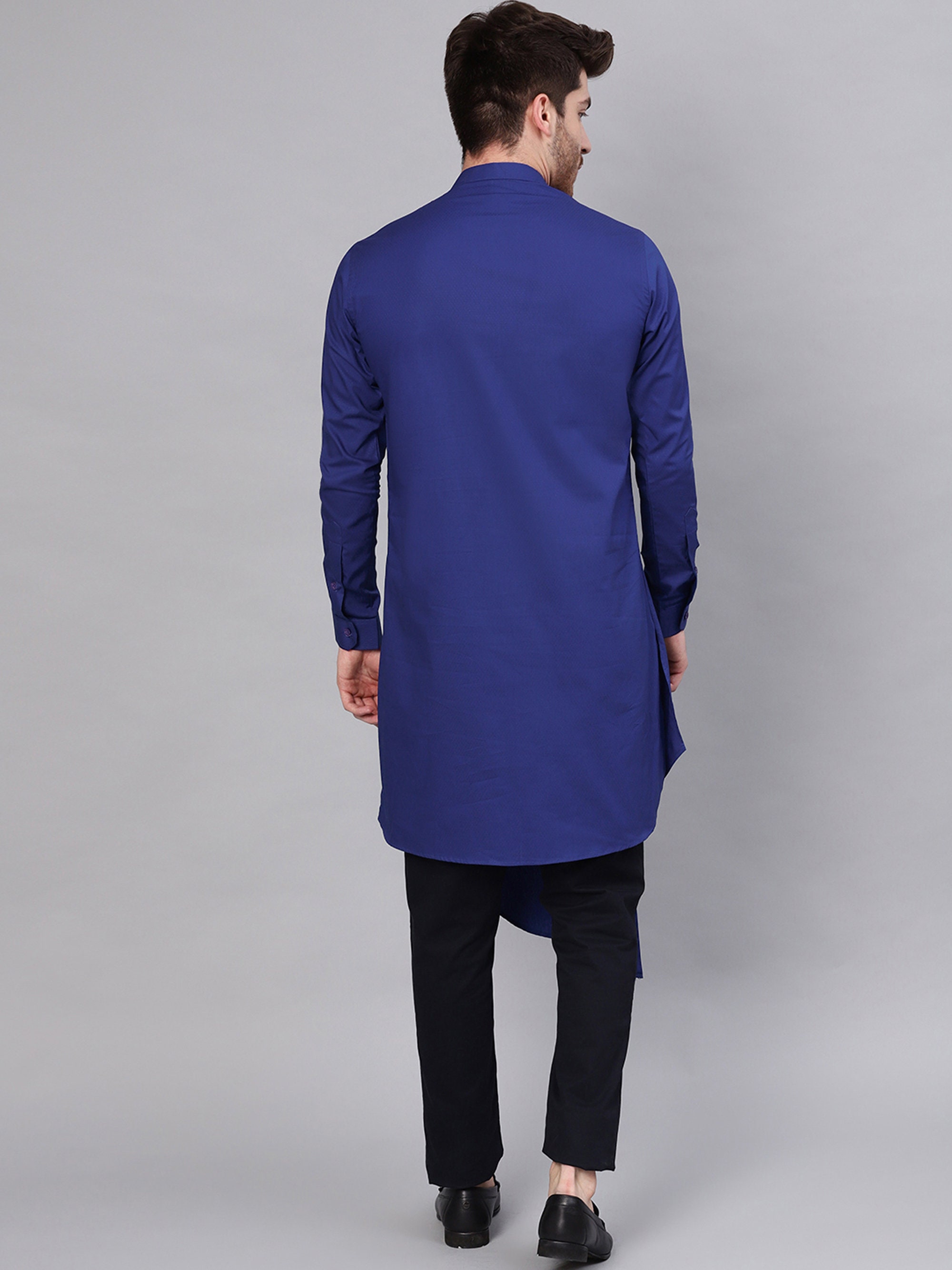 Buy New Solid Palin Blue Color Indian Handmade Cotton Men's Clothing ...