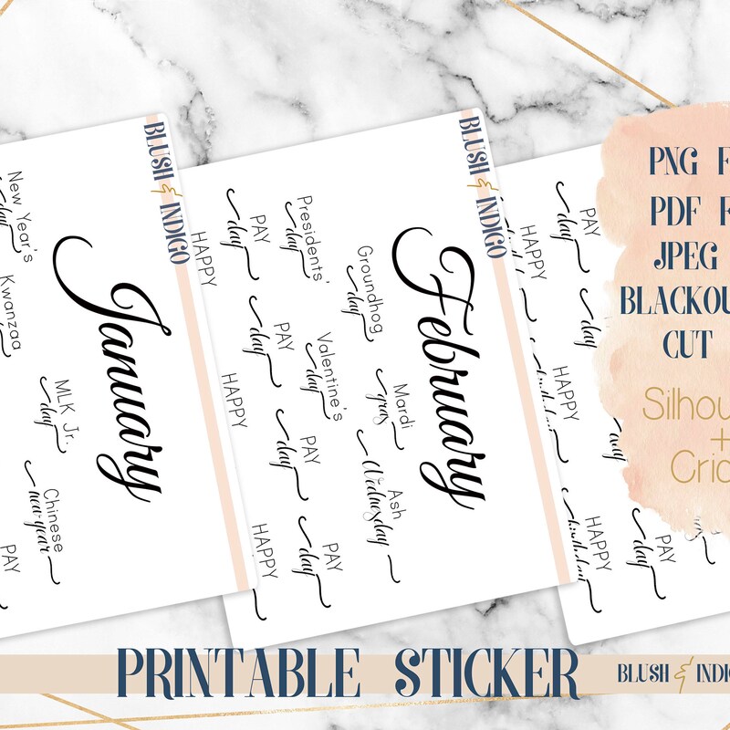 Recollections Label Sticker Template - Etsy