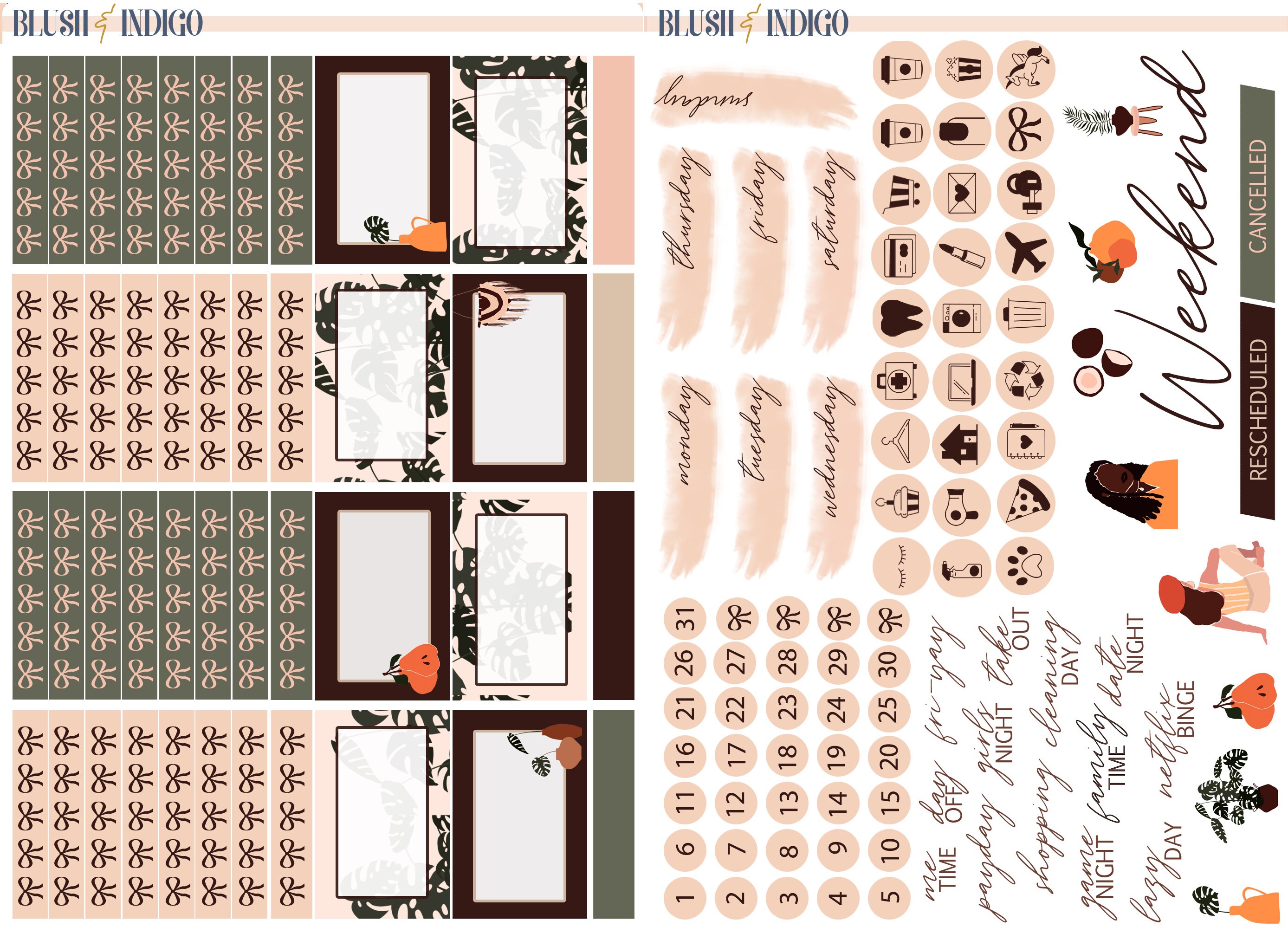 Colors of Life Printable Planner Stickers Printable Weekly - Etsy