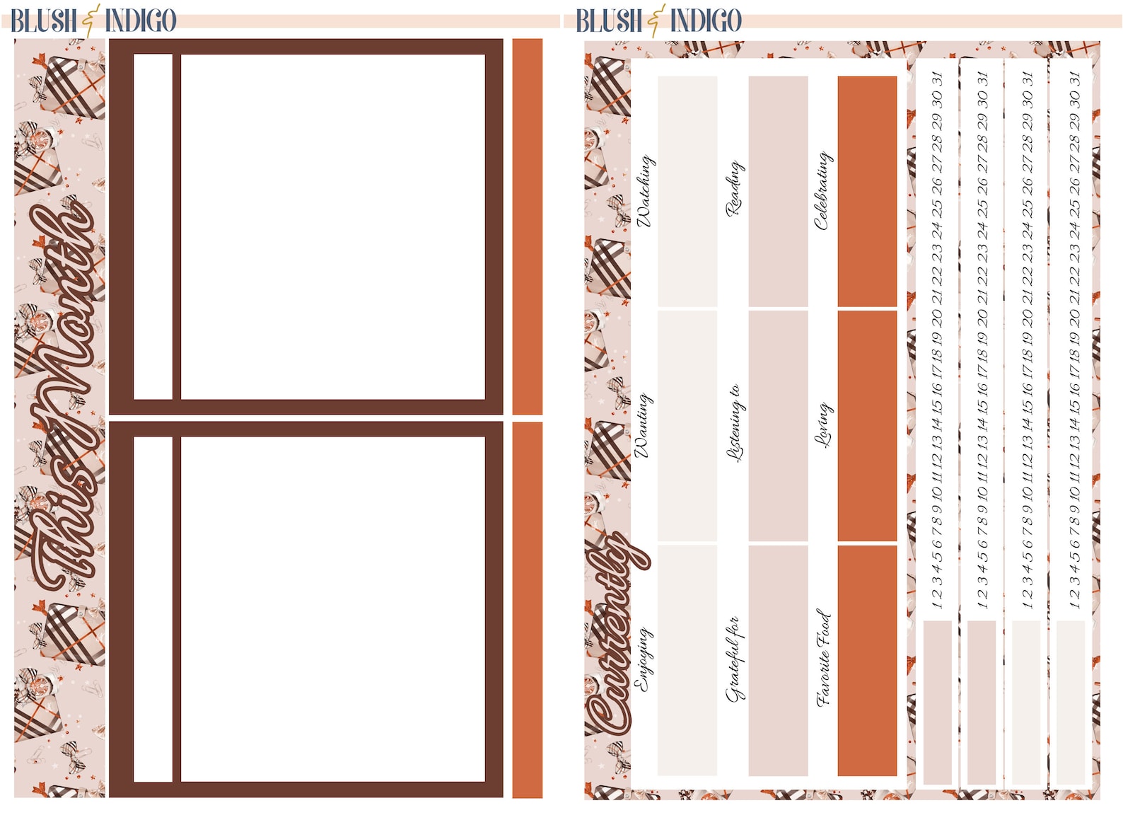 Coffee Break Printable Notes Page - Dashboard Page Kit | Planner ...