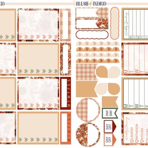 Hello Fall Printable Planner Stickers, Vertical Weekly Planner Kit Fits ...