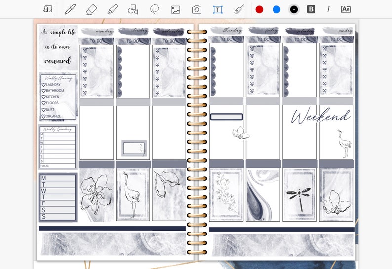 Simple Things Digital Sticker Kit | Goodnotes & iPad | Digital Journal ...